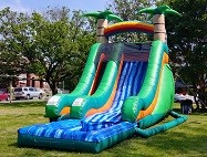 Waco - 18' Tropical Water Slide with Pool